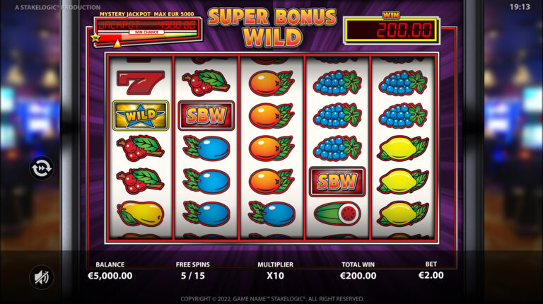 Speel Super Bonus Wild Slot Demo door Stakelogic