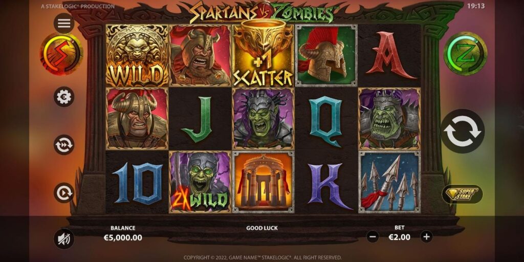 Play Spartans vs Zombies Multipays™ Slot Demo by Stakelogic