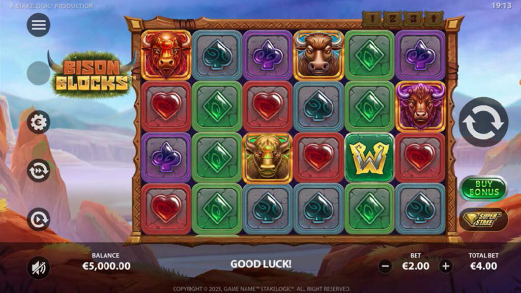 Play Bison Blocks Slot Demo by Stakelogic