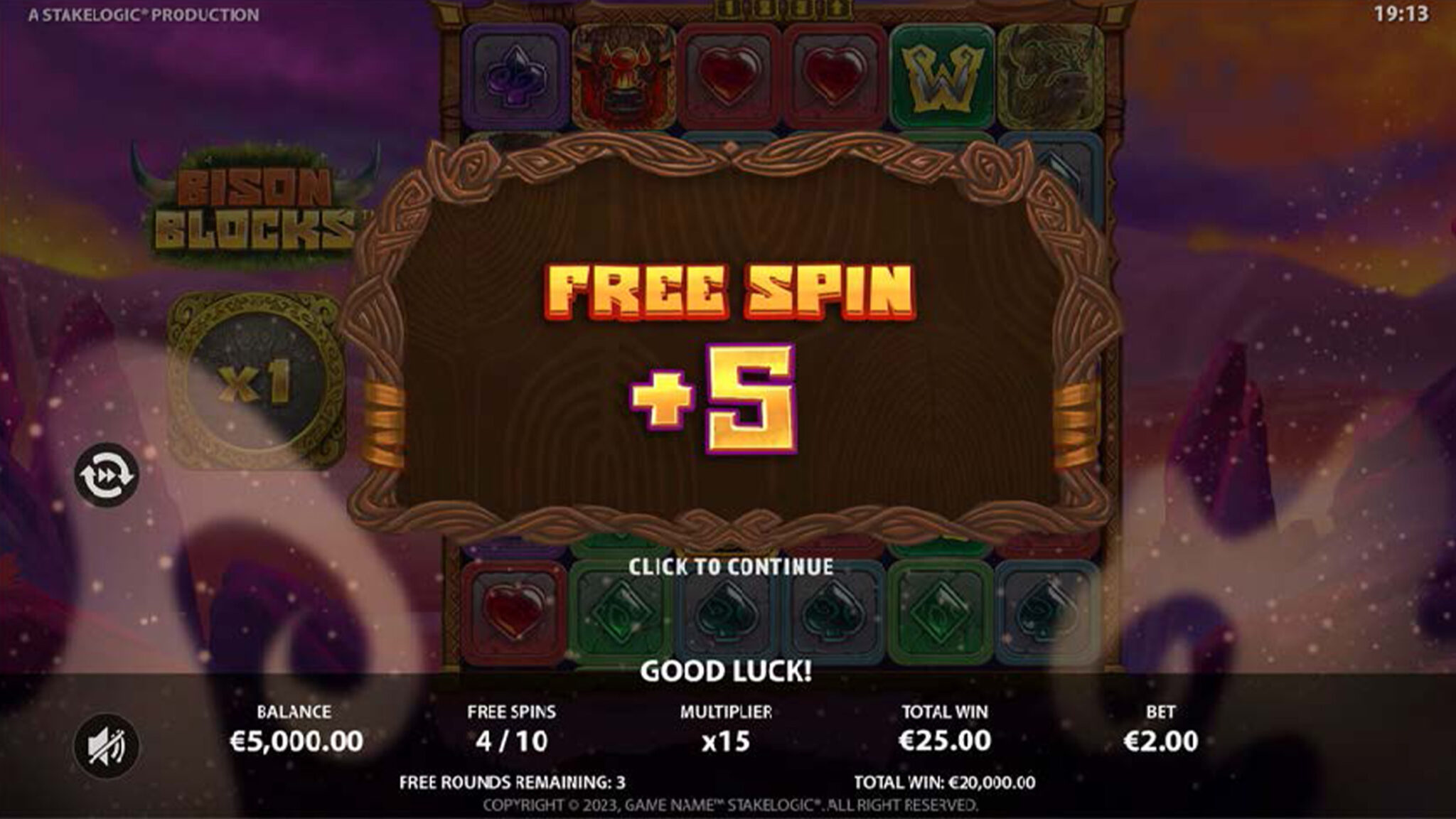 Play Bison Blocks Slot Demo by Stakelogic