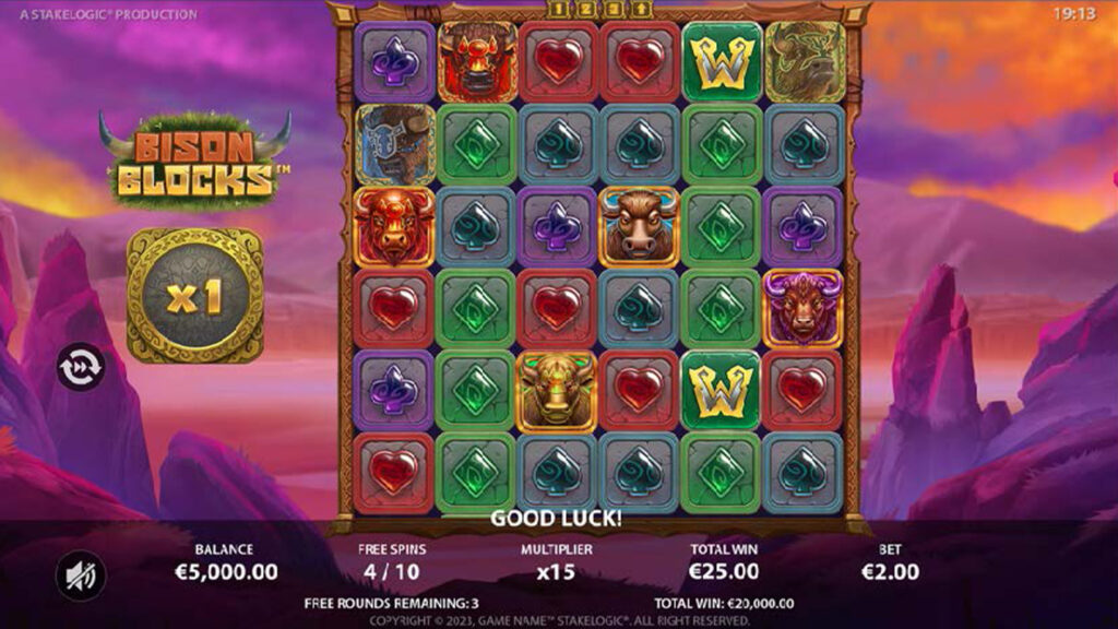 Play Bison Blocks Slot Demo by Stakelogic