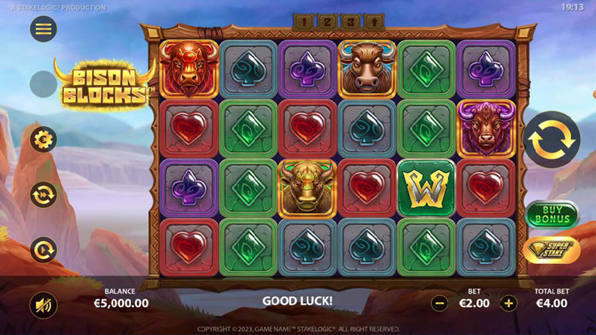 Play Bison Blocks Slot Demo by Stakelogic