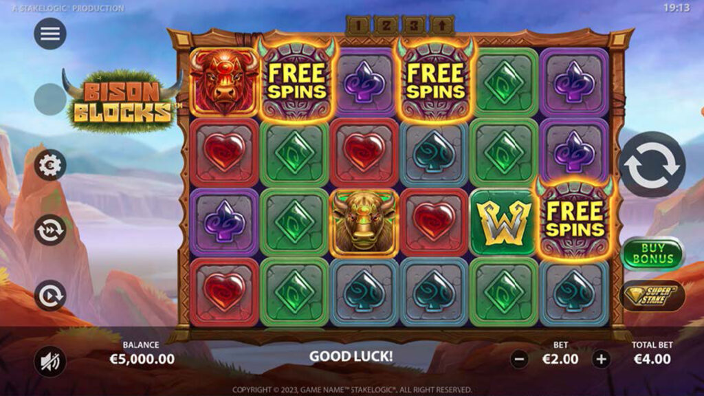 Play Bison Blocks Slot Demo by Stakelogic