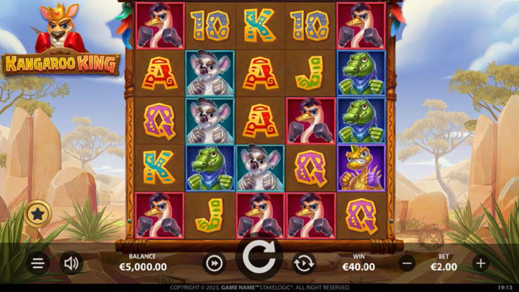 Play Kangaroo King Slot Demo by Stakelogic