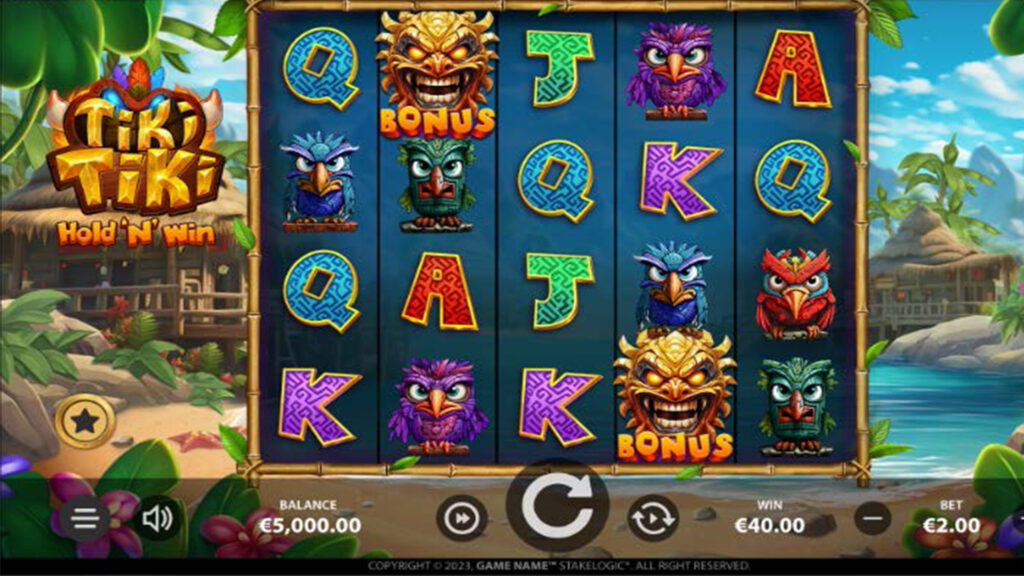 Play Tiki Tiki Hold ‘N’ Win Slot Demo by Stakelogic