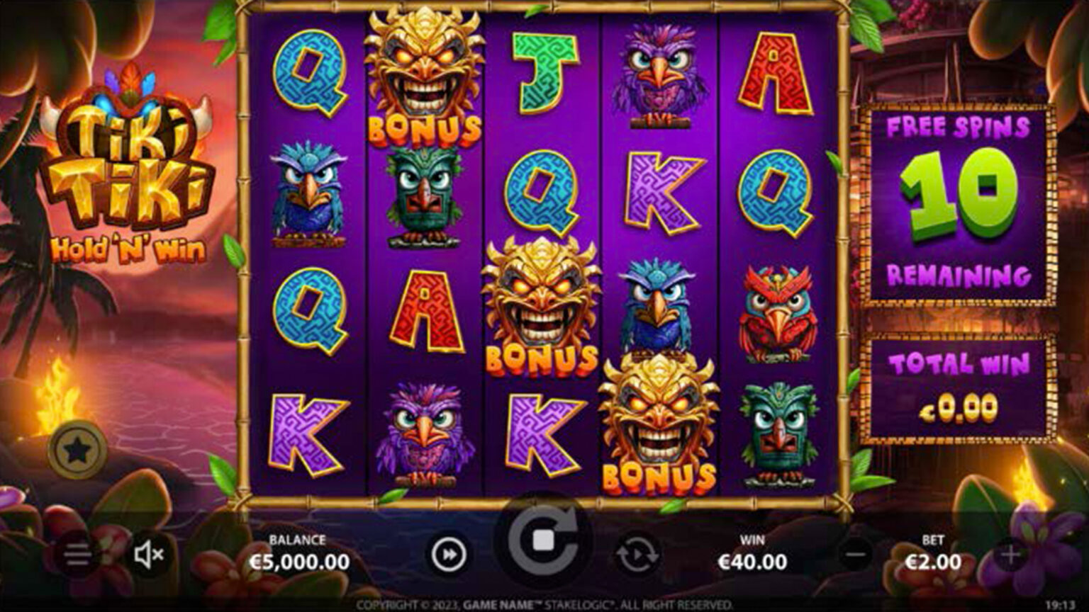 Play Tiki Tiki Hold ‘N’ Win Slot Demo by Stakelogic